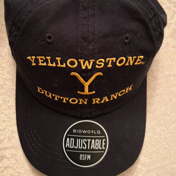 Accessories | Yellowstone Dutton Ranch Logo Hat Adjustable Cap Black ...